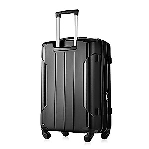 Merax Suit Case Expandable Spinner Luggage with TSA and Reinforced Corners, Lightweight Carry On Luggage 20" 24" 28" Suitcases (24 inch, Black)