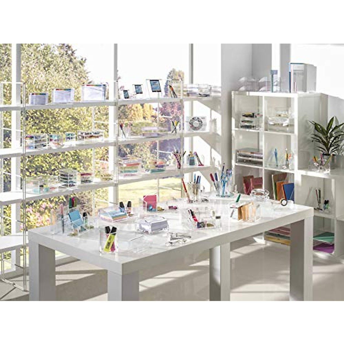 OSCO Clear Acrylic Very Small Bookends, ABE-2