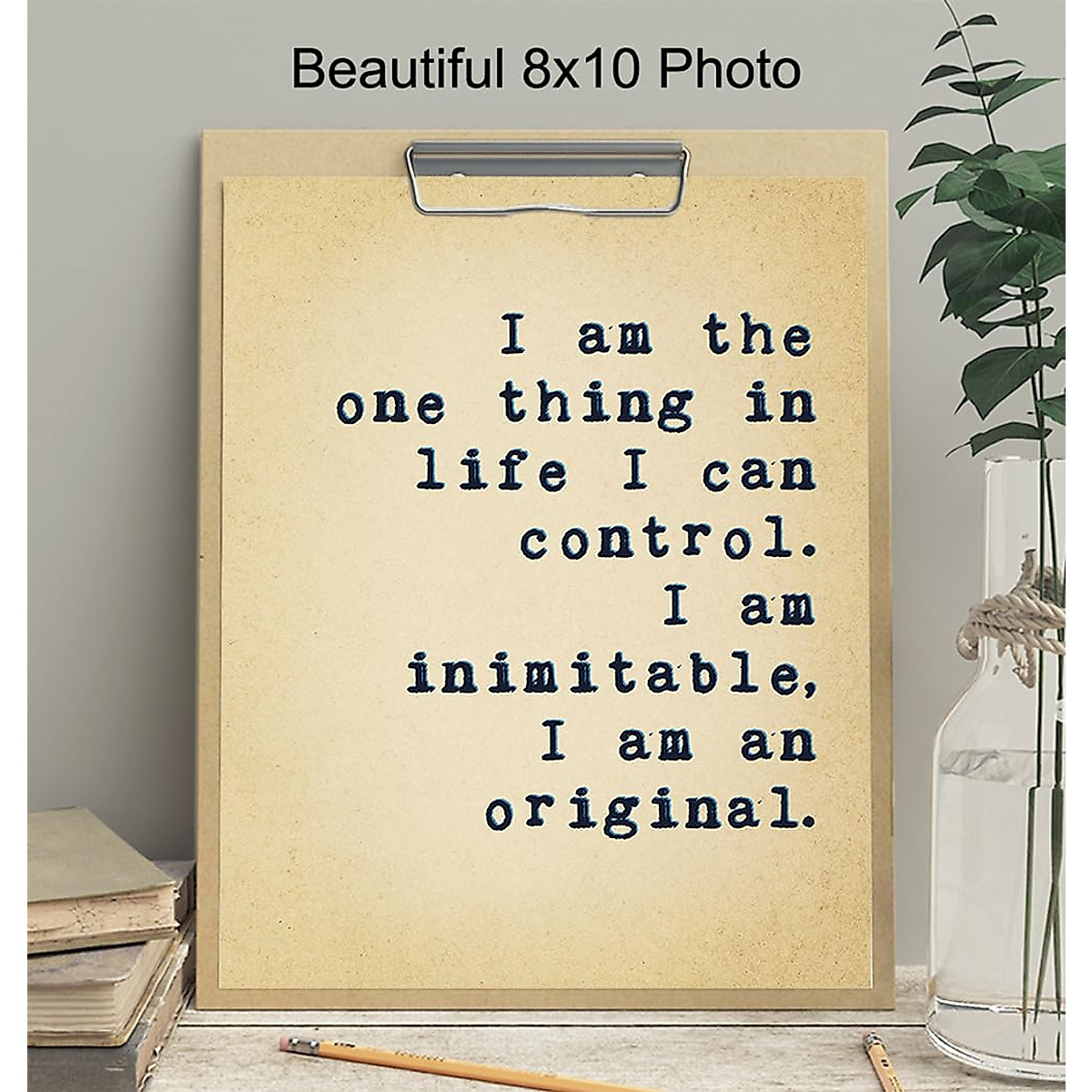 Control Quote - Inspirational Wall Art Room Decor - Motivational Home Decoration Poster Print for Bedroom, Office, Living Room - Gift for History Fans - 8x10