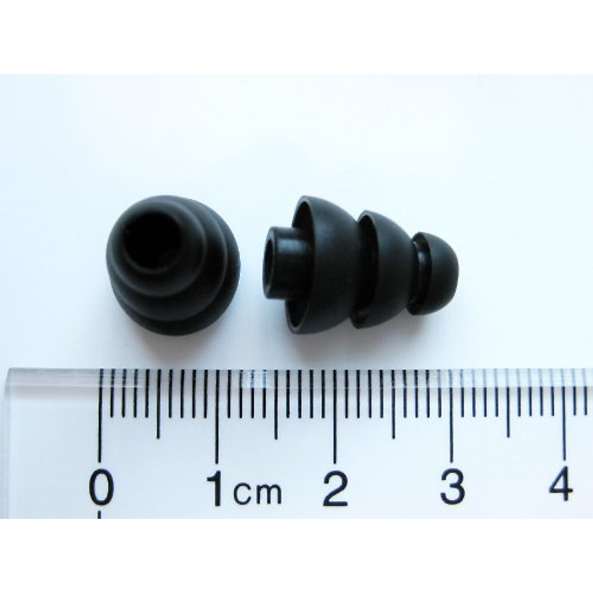 6pcs Small (S) Black Soft Triple Flange Replacement Eartips Earbuds Set Compatible with Sennheiser IE Series, CX Series, CXC Series, CXL Series, OCX Series, and MM Series in Ear Earphone Headsets