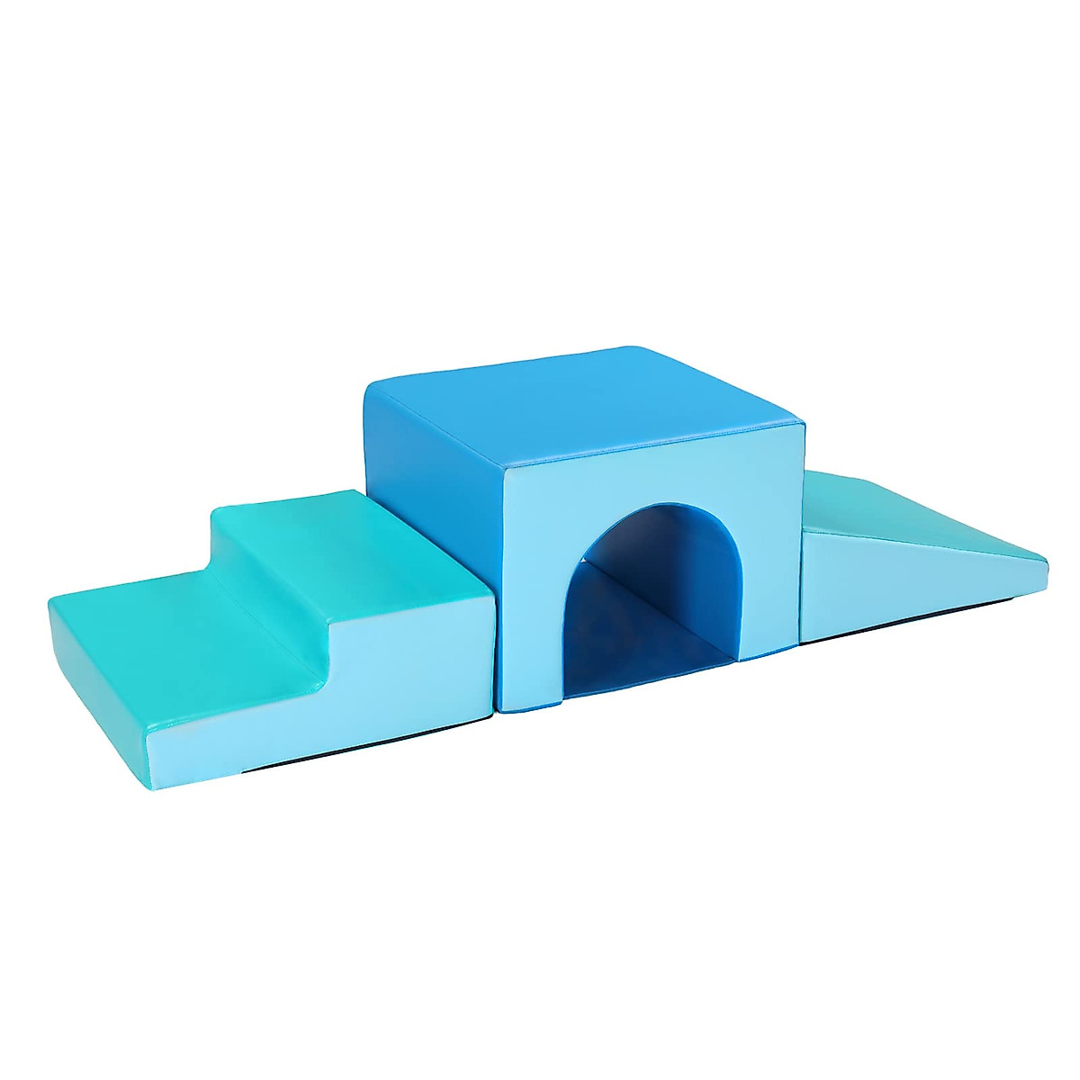 JOYMOR Indoor Soft Foam Climber Play Sets, Beginner Toddler Climber with Slide, Stairs and Ramp, Indoor Climbing Toys for Toddlers Kids and Children