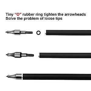 12 Pcs 30 Inch Archery Carbon Arrows 500 Spine Hunting Practice Target Carbon Arrows Shaft with 100 Grain Replaceable Tips for Archery Compound & Recurve & Traditional Bow (Purple Arrow)