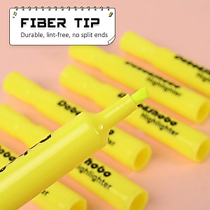 Yellow highlighter, 24 Pack -bright color, chisel tip, for Adults Kids Highlighting in the Home School Office-Short …