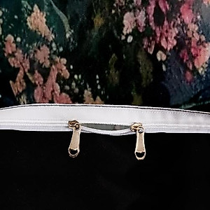 VAPOKF Duvet Covers Set King Size Soft and Breathable Microfiber Comforter Bedding Set 1 Duvet Cover 2 Pillowcase with Zipper Closure for Kids Women Men, Oil Painting Cherry Lake Landscape