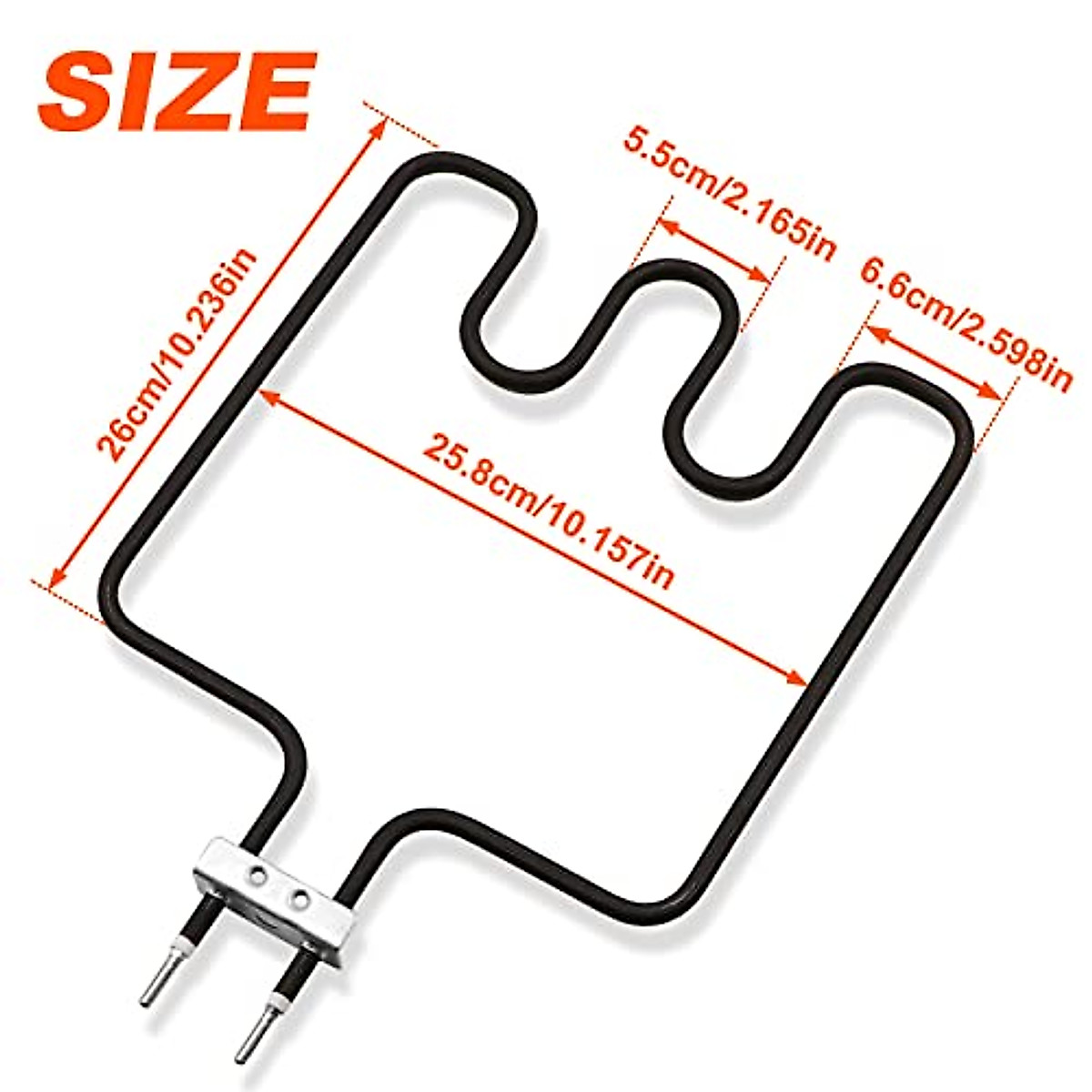 Propart Electric Smoker and Grill Heating Element with Adjustable Thermostat Cord Controller Compatible with Masterbuilt Smokers & Turkey Fryers,1500 Watt Heating Element Replacement Parts