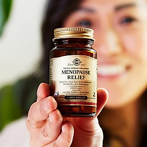 Solgar Menopause Relief - 30 Tablets - Helps Relieve Hot Flashes, Exhaustion, Irritability, Sleep Disturbances & More - Promotes a Positive Mood - Non-GMO, Gluten Free, Vegan - 30 Servings