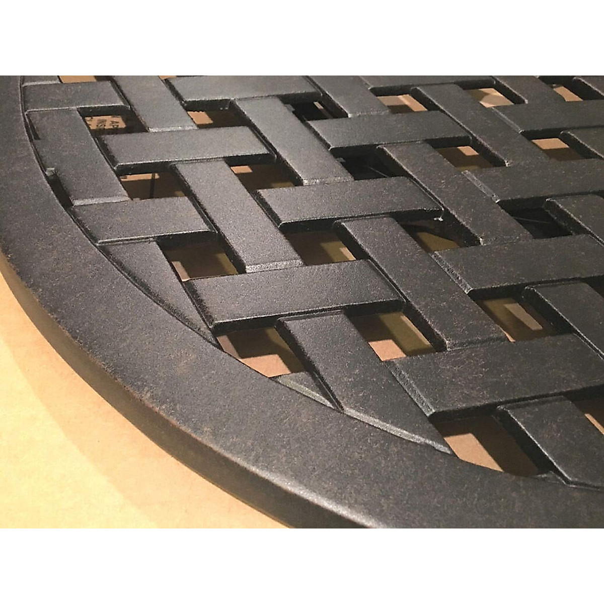 Lazy Susan Turntable 21" cast Aluminum Platform rotates 360 Degrees Bronze