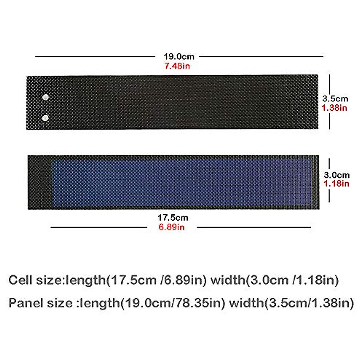 Small Flexible Thin Film Solar Power Panel Cells DIY boondocking ETFE photovoltaic 0.3W1.5V 240ma (Black)