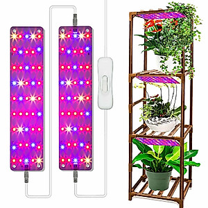 DOMMIA 20W/12W Grow Light Panel,Sunlike Warm White & Pulrple Light Full Spectrum for Indoor Garden Greenhouse Aquarium Hydroponic