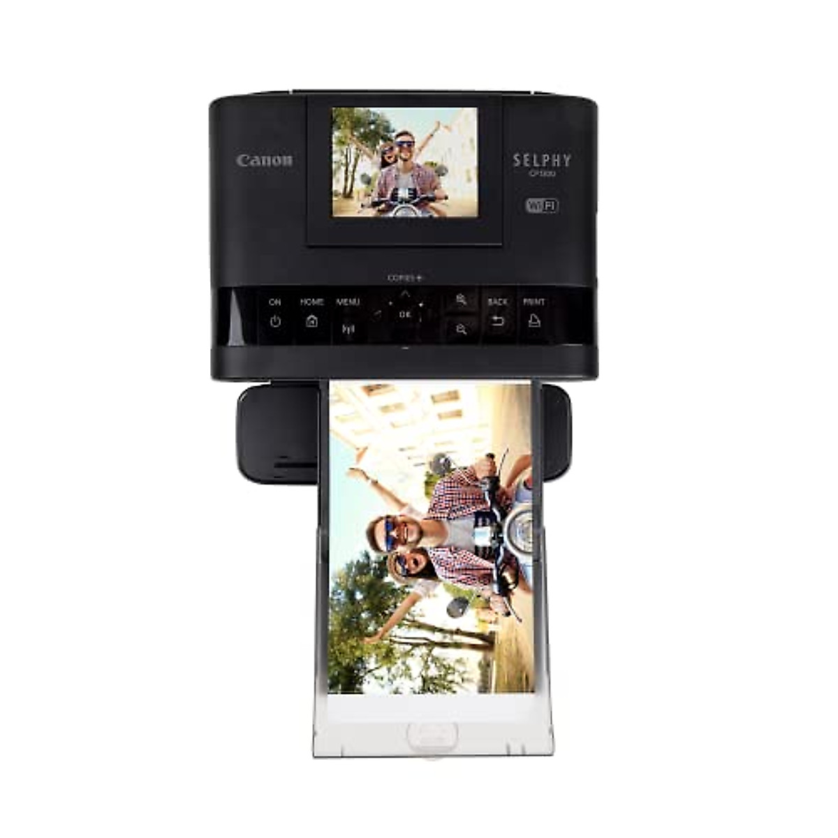 Canon SELPHY CP1300 Wireless Compact Photo Printer + RP-108 High-Capacity Color Ink/Paper Set Bundle, Black