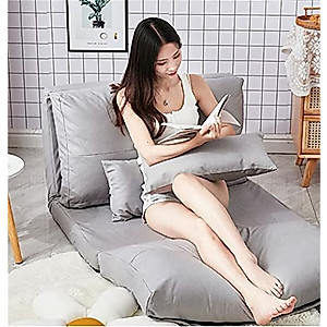 EODNSOFN Foldable with Reclining Position Love Seat Couch Adjustable Floor Couch and Sofa for Living Room and Bedroom