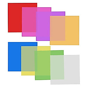 120 Pcs Cellophane Sheets, 6x6 Inches Cello Sheets Colored Cellophane Wrap Colored Transparency Sheets for Candy, DIY Arts Crafts