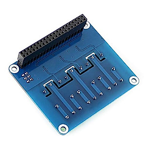 waveshare RPi Relay Board Raspberry Pi Expansion Board, Three Channel (3-CH) Power Relay Module for Raspberry Pi 4B/3B+/3B/2B/A+/B+, Loads up to 5A 250V AC or 5A 30V DC