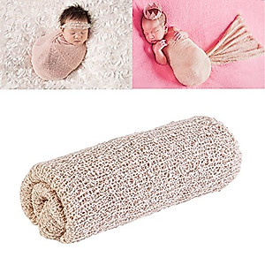 Tinksky Long Ripple Wrap, DIY Newborn Baby Photography Wrap-BAby Photo Props (Beige)