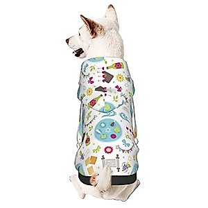 Happy Traditional Jewish Passover Dog Wear Hoodies for Small Pets Costume Cosplay Clothes Puppy Warm Coat XX-Large