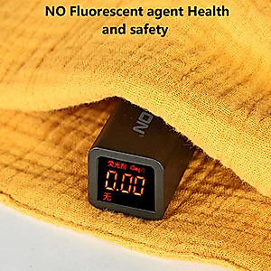 YCHWFF Organic Cotton Muslin Lovey Blanket, Organic Cotton Muslin Bunny & Lion Security Blanket Soft & Breathable Lovie Baby Gifts for Boys and Girls (Beige Bunny/Khaki Lion)