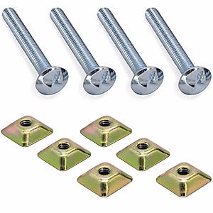 4 PCS Anti-Theft Post Attachment Kit Sign Mounting Hardware for U Channel Post, Sign Post Mounting Bolts and Nuts,2.5" Bolt