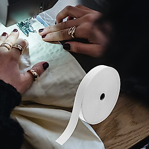 Ciieeo 1 Roll Elastic Band Kintting Waist Band Fold Over Elastic Ribbon Creative Dresses for Pregnant Women Clothes Elastic Strap White Pregnant Woman Sewing Supplies Thicken Polyester