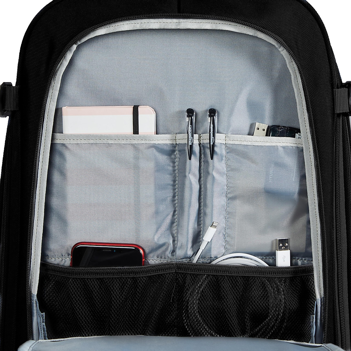 Amazon Basics Carry-On Travel Backpack - Black