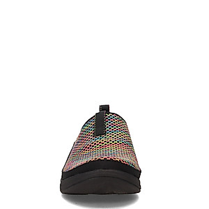 BZees Women's, Imagine Slip-On Black Rainbow 7 M