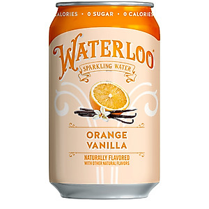 Waterloo Sparkling Water, Orange Vanilla Naturally Flavored, 12 Fl Oz Cans (Pack of 12) – Zero Calories and Zero Sugar or Sweeteners of Any Kind