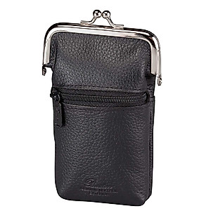 Buxton Heiress Pik-Me-Up Framed Case, Black