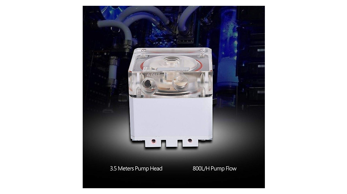 CPU Water Cooling Pump,3000RPM Fast Heat Dissipation Computer Pump 800L ...