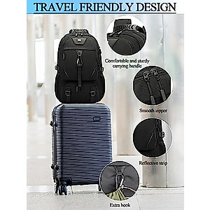 EYAMU Men's travel laptop backpack, Extra large 60L laptop backpack,College Backpack,Large capacity men's backpacks,Fits 17 Inch Computer, USB charging port,Expandable capacity