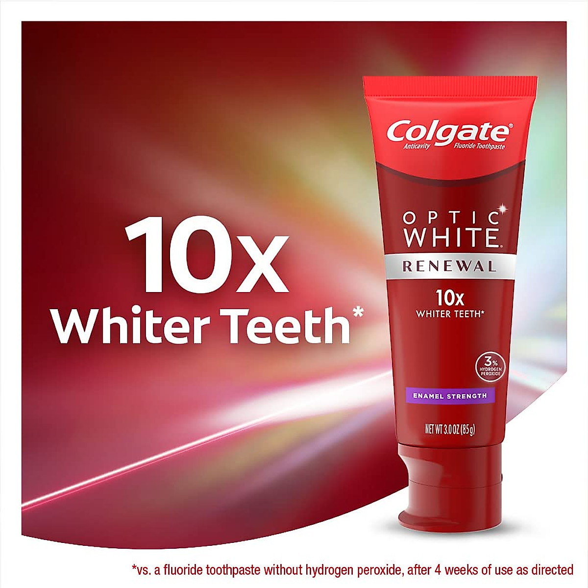Colgate Optic White Renewal and Pro Series Whitening Toothpaste Bundle (2 Pack)