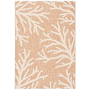 SAFAVIEH Courtyard Collection 8' x 10' Natural / Beige CYH8854 Indoor/ Outdoor Waterproof Easy-Cleaning Patio Backyard Mudroom Area-Rug