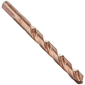 BOSCH CO2148 1-Piece 21/64 In. x 4-5/8 In. Cobalt Metal Drill Bit for Drilling Applications in Light-Gauge Metal, High-Carbon Steel, Aluminum and Ally Steel, Cast Iron, Stainless Steel, Titanium