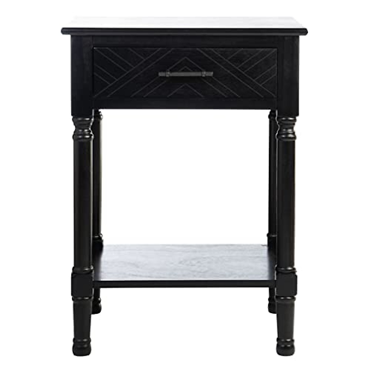 Safavieh Home Collection Peyton Black 1-Drawer Lower Shelf Accent Table ACC5704B, 0