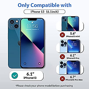 LK 3 Pack iPhone 13 Screen Protector with 3 Pack Camera Lens Protector, Easy Install, HD Clarity, Touch Sensitive, 9H Hardness Tempered Glass for iPhone 13 6.1 Inch - Case Friendly