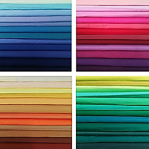 50 PCS 8" x 8" Precut Multi-Colors Cotton Fabric Squares Fabric Bundles for Sewing & Quilting Beginners