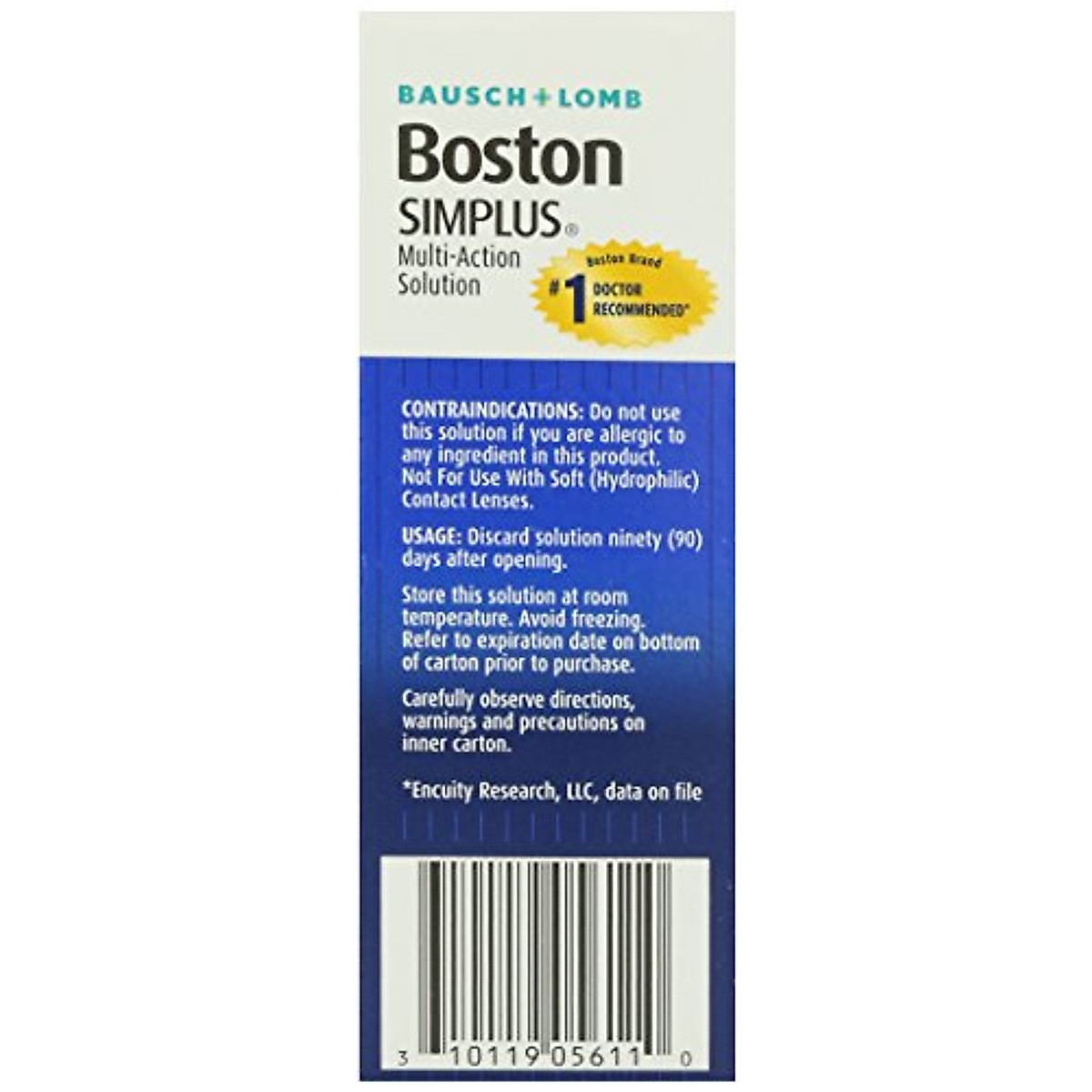 Bausch & Lomb Boston Simplus Multi-Action Solution, 3.5 oz, (for rigid gas permeable lenses)