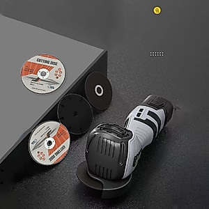 Jauarta Mini Angle Grinder Multifunctional Cordless Electric Handheld Grinding Tool for Cutting Polishing 110 to 240V Multifunctional Mini Angle Grinder (US Plug)