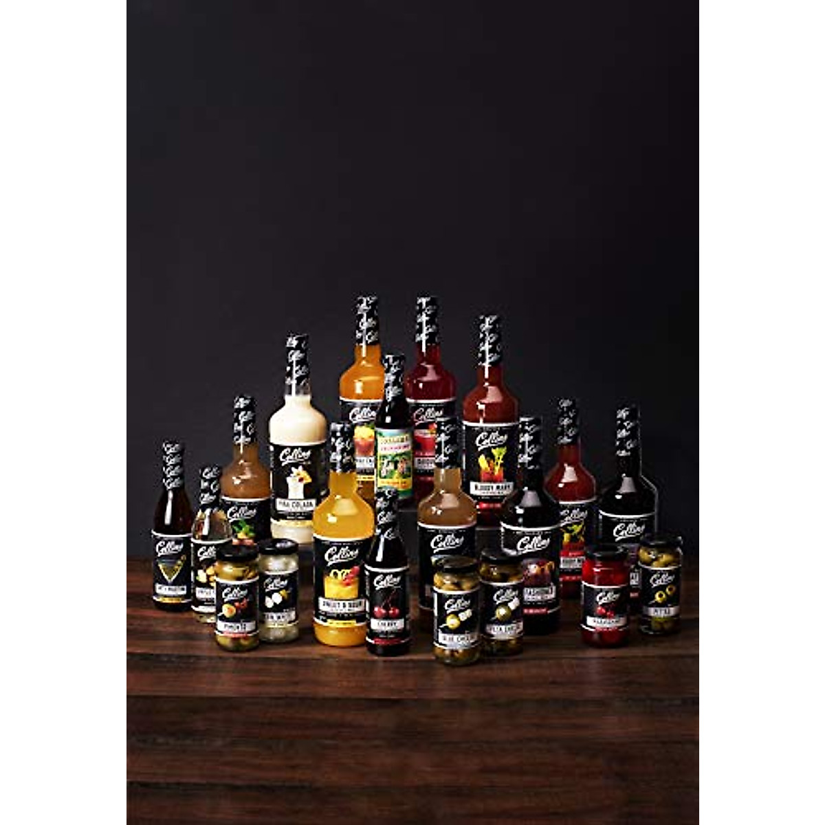 Collins Cherry Syrup, Cherry Simple Syrup, Real Sugar Cocktail Syrups, Soda Water Flavors, Cocktail Mixers, 12.7 Ounces, Set of 1