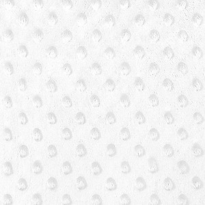 White Minky Dot Fabric - by The Yard