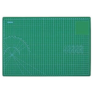 DIYSELF Self Healing Sewing Mat, 18" x 12" Rotary Cutting Mat for Craft, 5-Ply Double Sided Table Protector Cutting Mat for Sewing Fabric Quilting scrapbooking, A3, Green