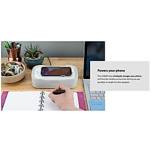 Utilimedic+ UV8LED Fast Wireless Charging Pad for Car & Home | UV Light Phone Sanitizer for Cell Phone | Eliminates 99.9% of Bacteria and Viruses | 8 UV-C LED Lights with 360 Degrees Immersion