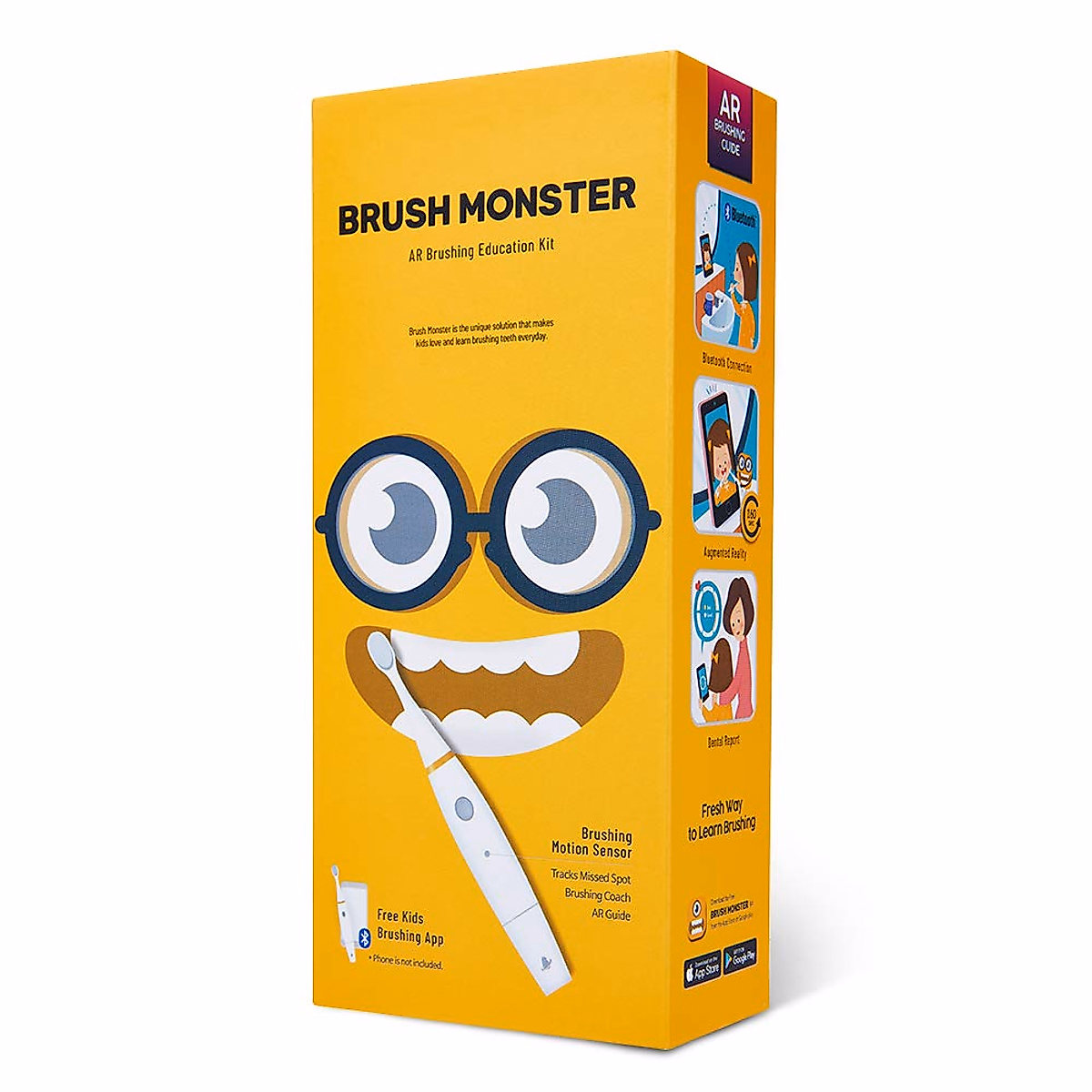 BRUSHMONSTER Smart Toothbrush for Kids Bluetooth Connected Electric Sonic Toothbrush (Toothbrush)