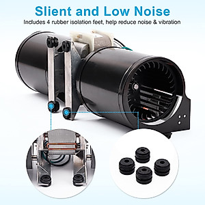 Hipoilk GFK-160A GFK-160 Fireplace Blower Fan Kit for Heat & Glo, Heat N Glo, Heatilator, Quadra-Fire, GTI, and Superior Fireplaces