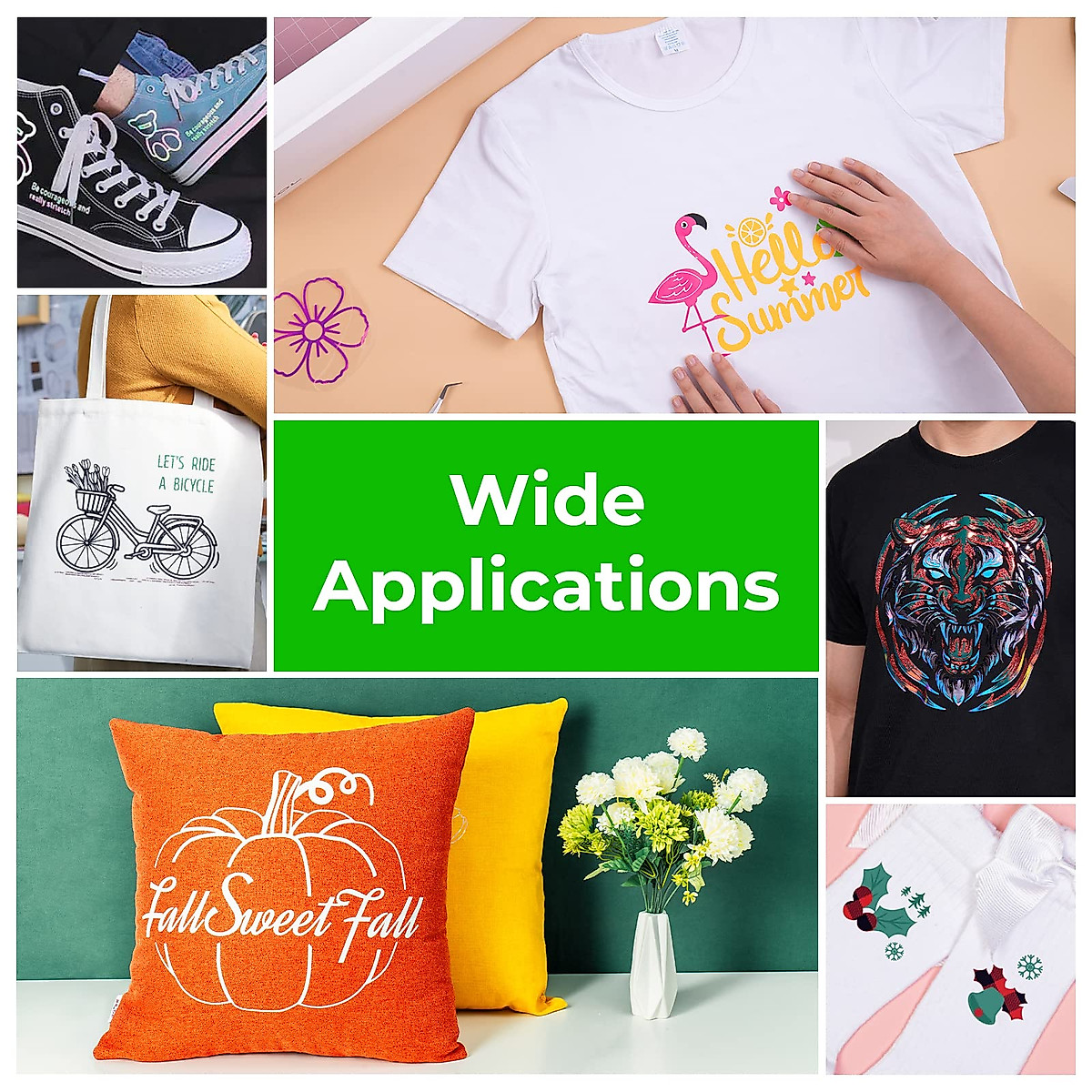 Multi-Style HTV with Tools Kit + Glitter HTV Vinyl Bundle