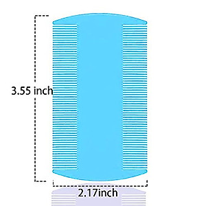 SKYPIA 4 Packs Combs Double sided Pet Combs Grooming Flea Tick Lice Dandruff Removal Fine Tooth Hair Combs for Cats Dogs Puppy…