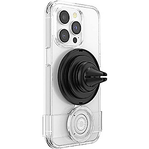 PopSockets: MagSafe Car Mount, Magnetic Phone Holder for Car, Phone Mount for Car, V2 – Black