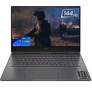 HP OMEN Gaming Laptop, 16.1" FHD 144Hz IPS Display, GeForce RTX 3060, AMD Ryzen 7 6800H(Beats i7-11800H), 16GB DDR5, 512GB PCIe SSD, Wi-Fi 6E, 4-Zone RGB Backlit KB, HDMI, Win 11 Pro, Mica Silver