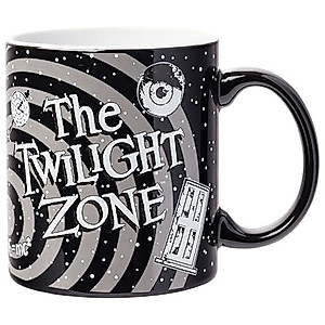Silver Buffalo The Twilight Zone Logo Ceramic Mug, 20 Ounces
