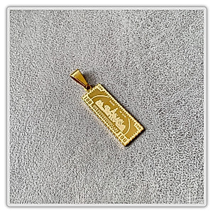 Mgutillart Fashion 18K Gold Plated Money Dollar Pendant Necklace(Gold)
