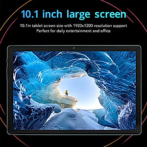 Airshi 10.1in Tablet, Smart Call Tablet Octa Core Processor 1920x1200 Resolution for Studying for Entertainment (Green)