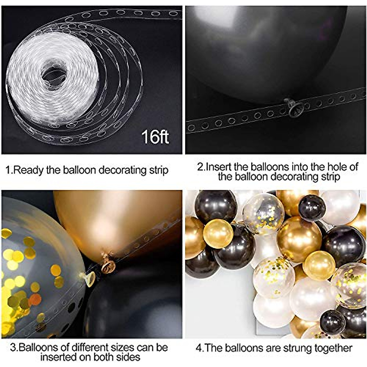 Kauayurk 90th Birthday Banner Backdrop Decorations & Balloon Garland Arch Kit for Men Women, Gold Extra Large Cheers to 90 Years Birthday Party Supplies, Ninety Birthday Poster Photo Booth